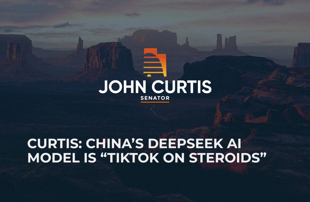 CURTIS: CHINA’S DEEPSEEK AI MODEL IS “TIKTOK ON STEROIDS” - Senator ...